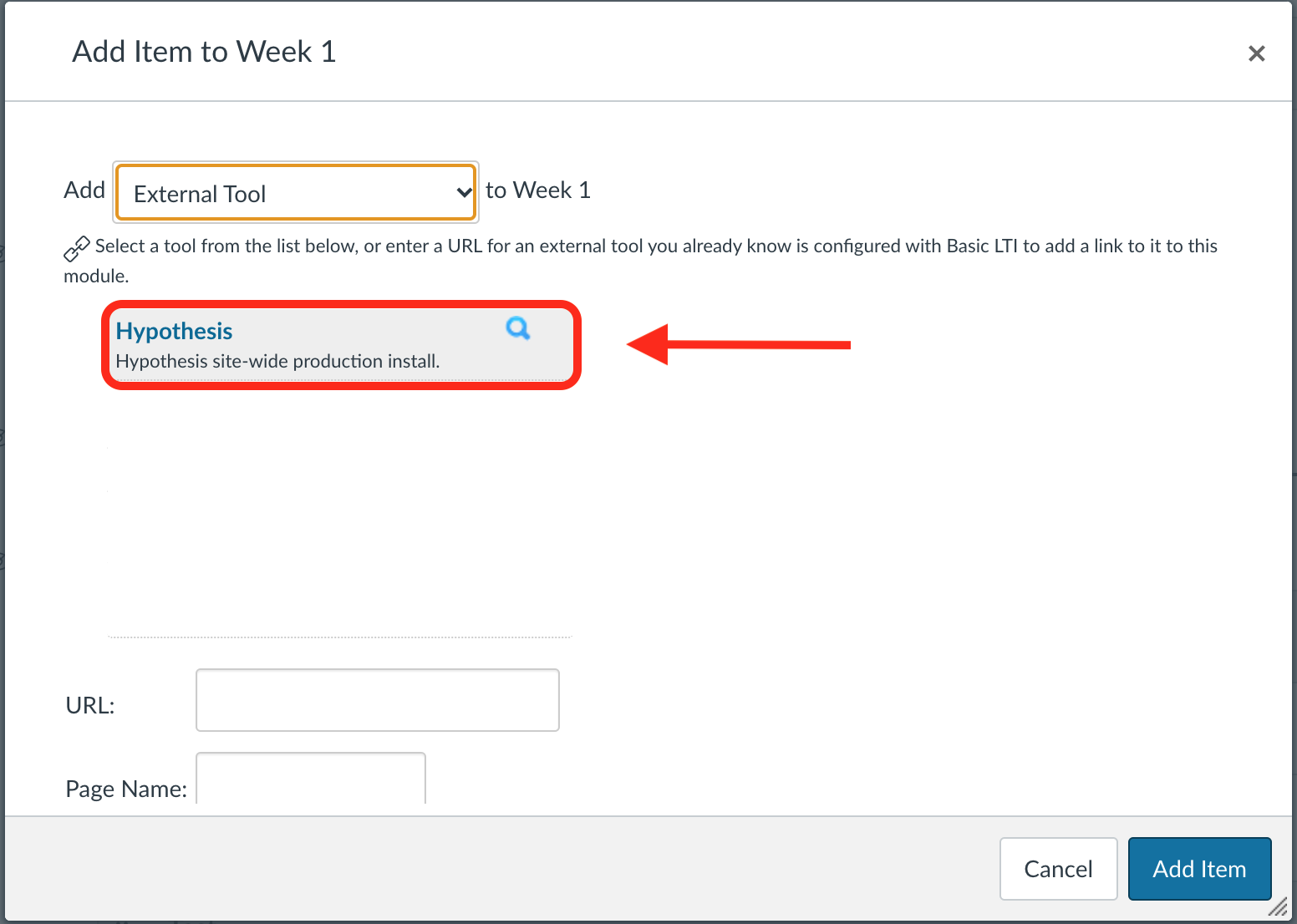 Using the Hypothesis LMS App With Modules in Canvas : Hypothesis