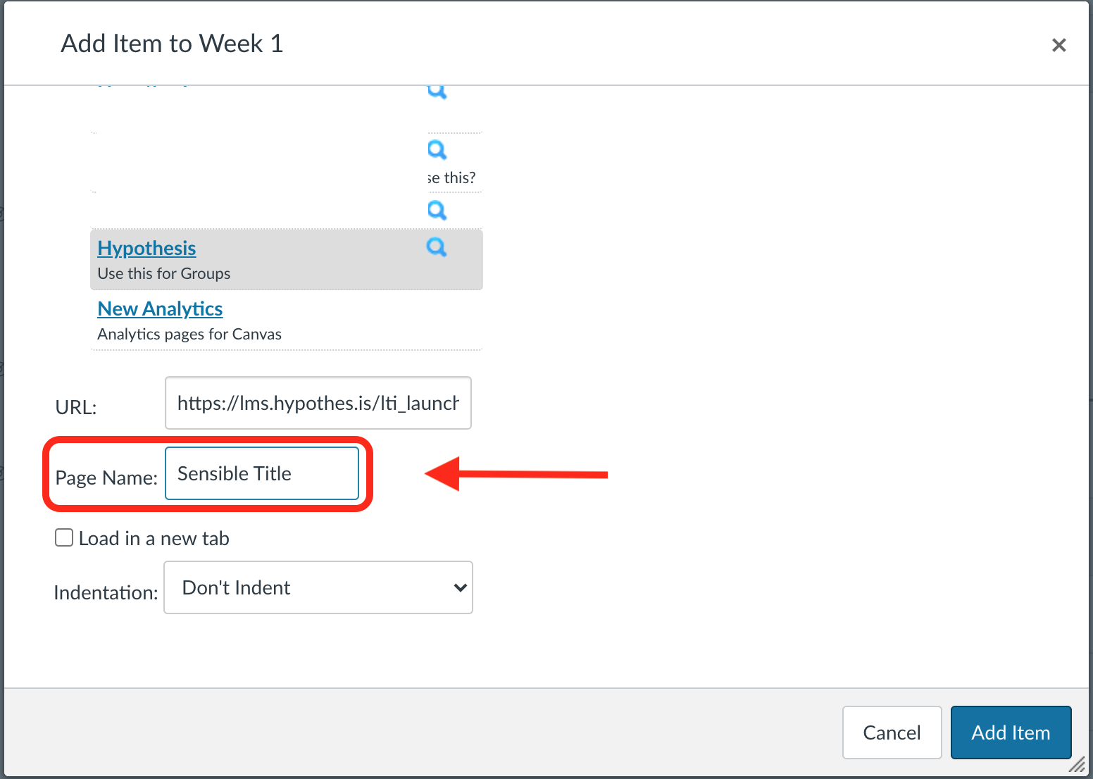 Using the Hypothesis LMS App With Modules in Canvas : Hypothesis