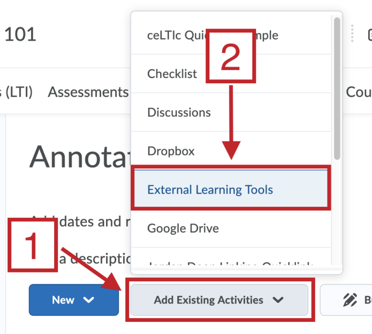 Creating Hypothesis-Enabled Readings in D2L Brightspace : Hypothesis