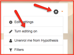 Creating Hypothesis-enabled Readings in Moodle : Hypothesis