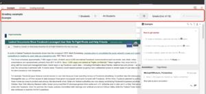 Grading Student Annotations in Blackboard : Hypothesis