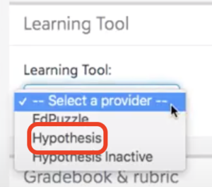 Creating Hypothesis-Enabled Readings in Blackbaud : Hypothesis
