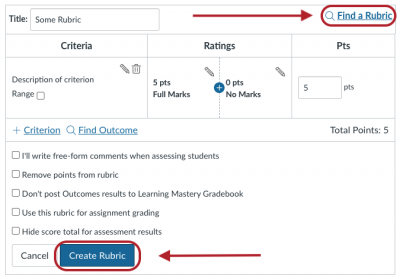 Using Rubrics in Canvas with Hypothesis : Hypothesis