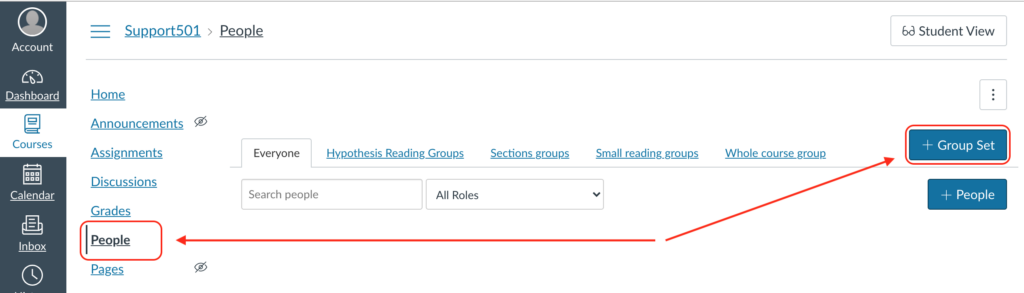 Using Canvas Groups to Create Hypothesis Reading Groups : Hypothesis
