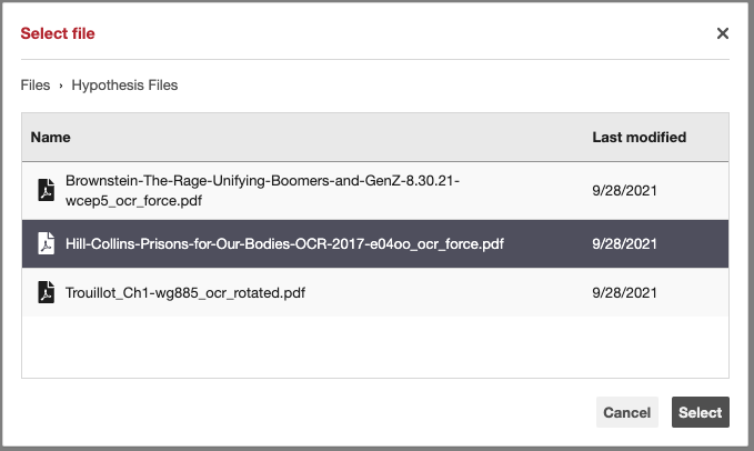Using Hypothesis With Blackboard Course Files : Hypothesis