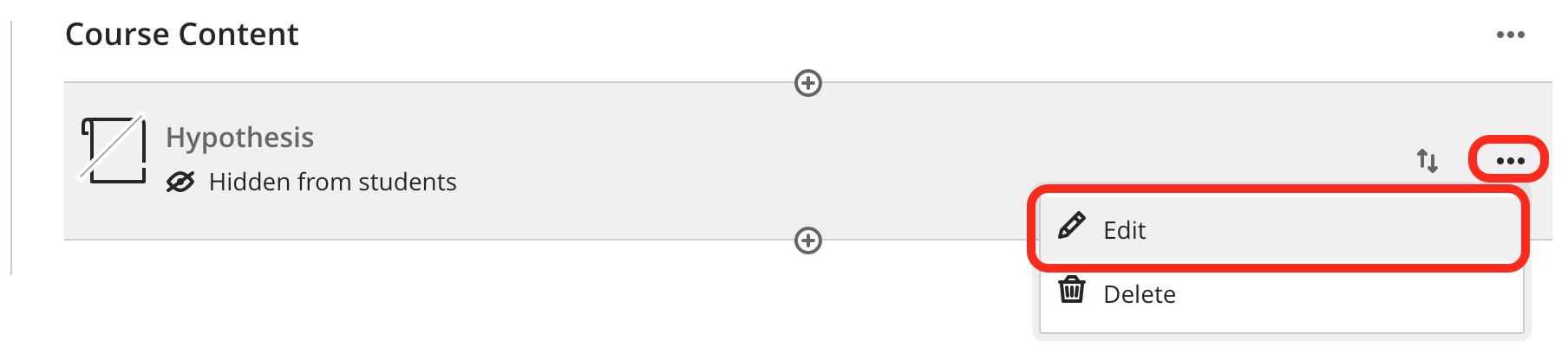 Creating Hypothesis-Enabled Readings in Blackboard Ultra : Hypothesis