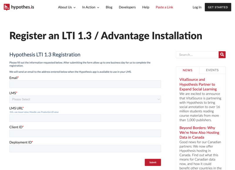 Installing Hypothesis in Moodle – LTI 1.3 (Worldwide) : Hypothesis
