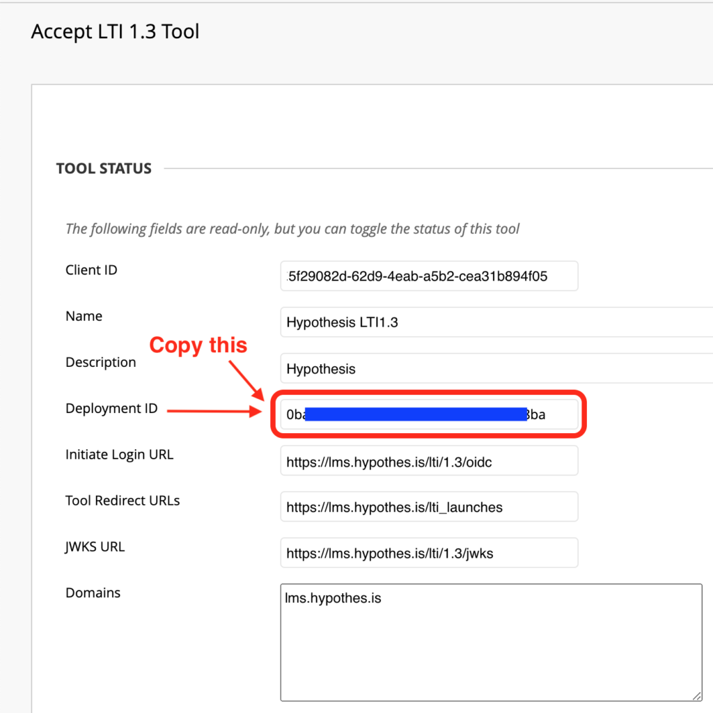 Installing Hypothesis in Blackboard – LTI 1.3 (Worldwide) : Hypothesis