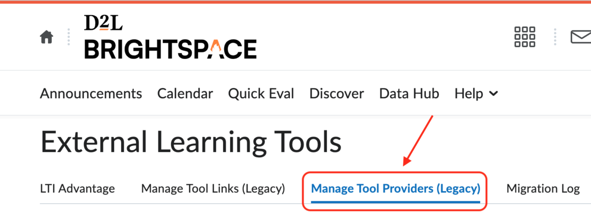 Register a new D2L Brightspace OAuth 2.0 app integration for an ...