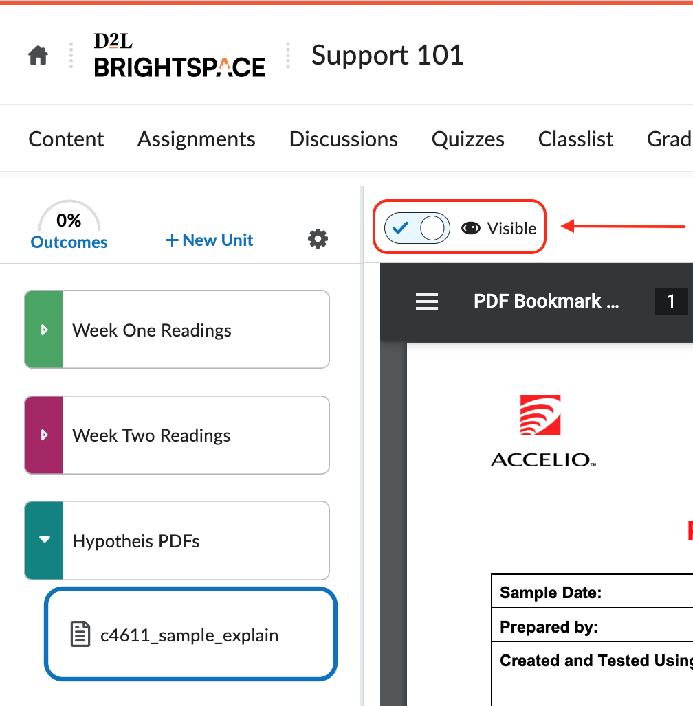 Using Hypothesis With D2L Brightspace Course Content Files : Hypothesis